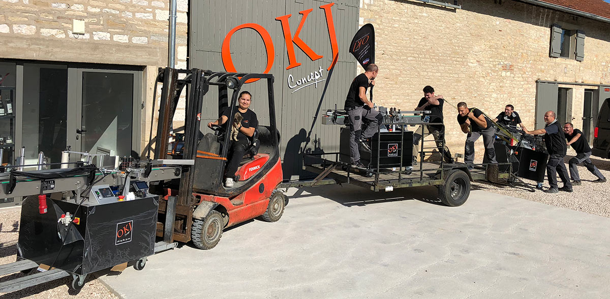 OKJ concept – étiquettes, cireuses